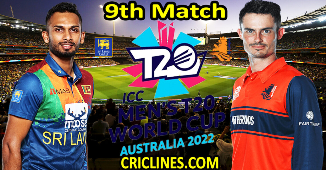 Today Match Prediction-Sri Lanka vs Netherlands-ICC T20 World Cup 2022 ...