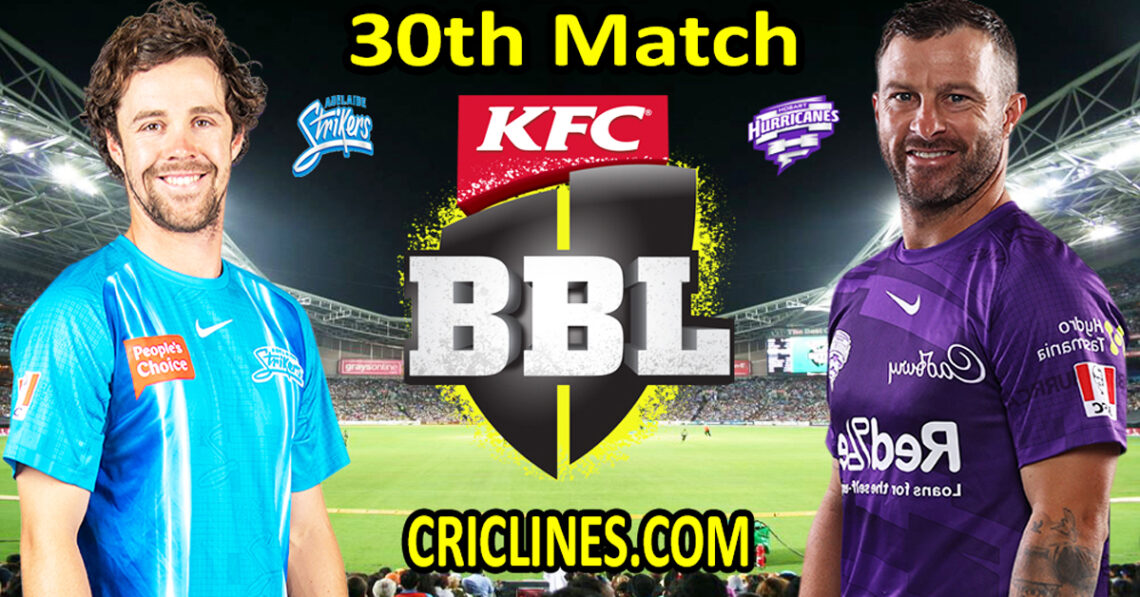 Today Match Prediction-ADS vs HBH-Dream11-BBL T20 2022-23-30th Match ...