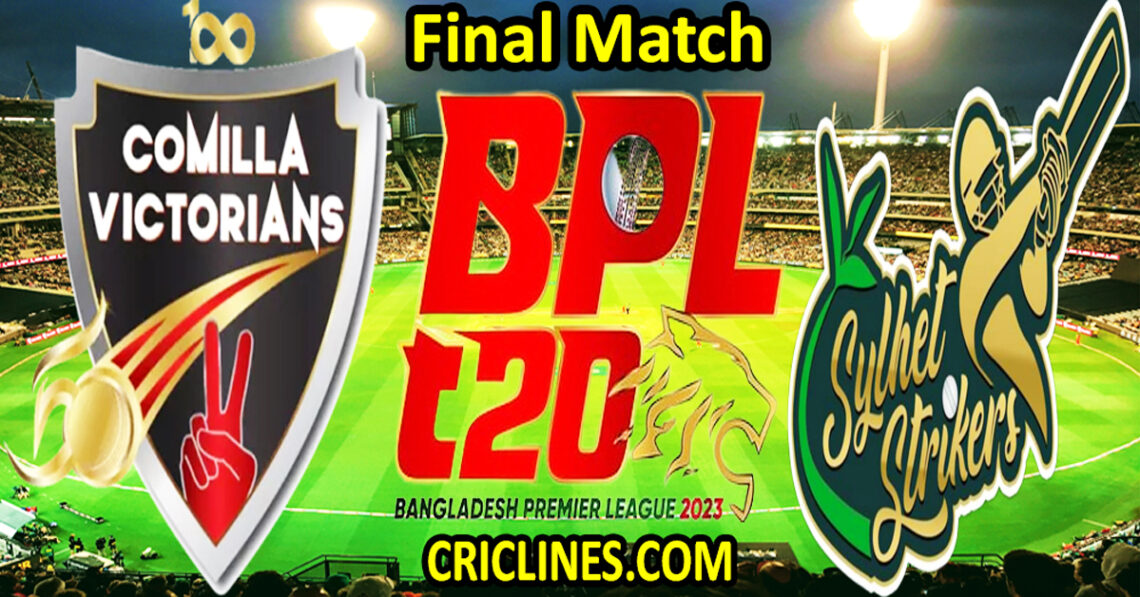 Today Match Prediction-COV vs SYL-Dream11-BPL T20-2023-Final Match-Who ...