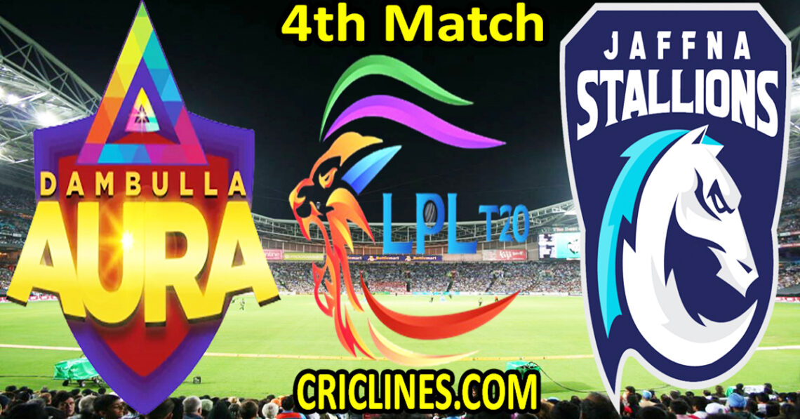 Today Match Prediction-DBA vs JKS-Dream11-LPL T20 2023-4th Match-Who Will Win
