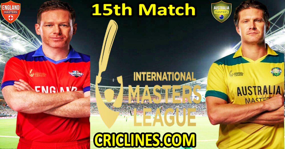 Today Match Prediction-England Masters vs Australia Masters-IML T20 ...