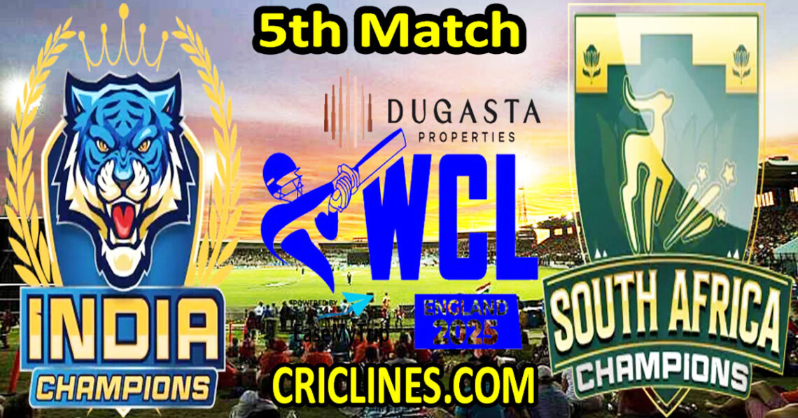 INDC vs SAC-Today Match Prediction-WCL T20 2025-5th Match-Who Will Win