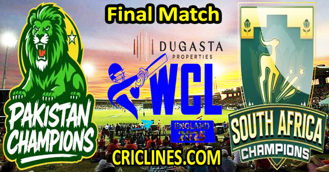 PAKC vs SAC-Today Match Prediction-WCL T20 2025-Final Match-Who Will Win