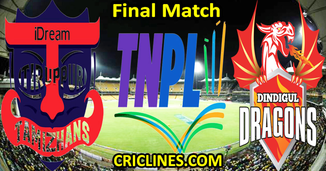 Today Match Prediction-IDT vs DID-TNPL T20 2025-Final Match-Who Will Win