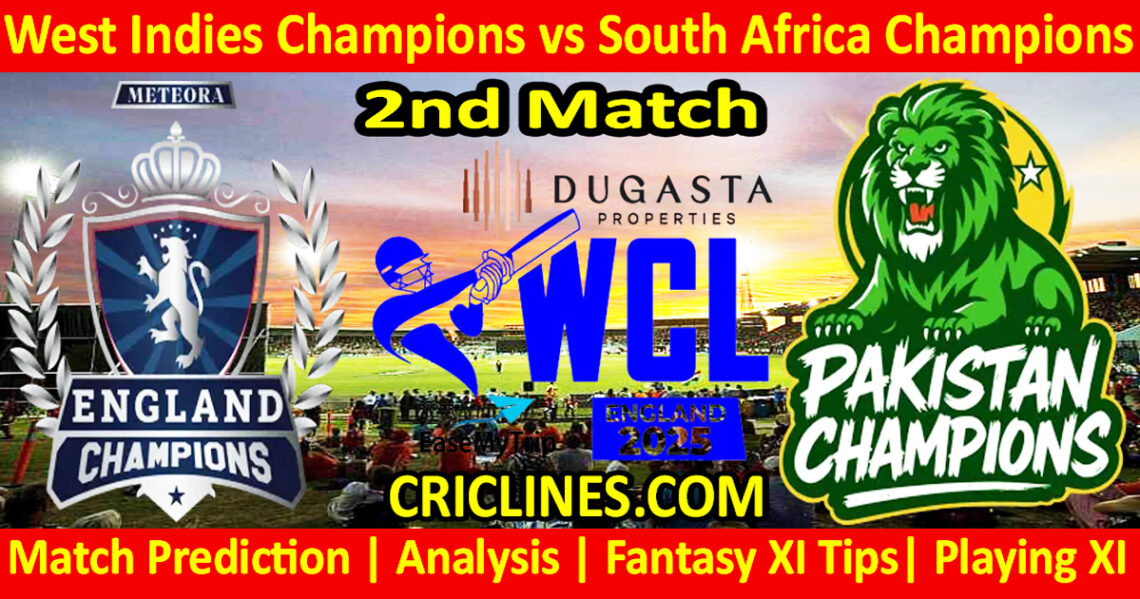 WIC vs SAC-Today Match Prediction-WCL T20 2025-2nd Match-Who Will Win