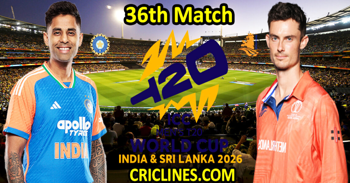 IND vs NET-Today Match Prediction-Dream11-ICC T20 World Cup 2026-36th ...